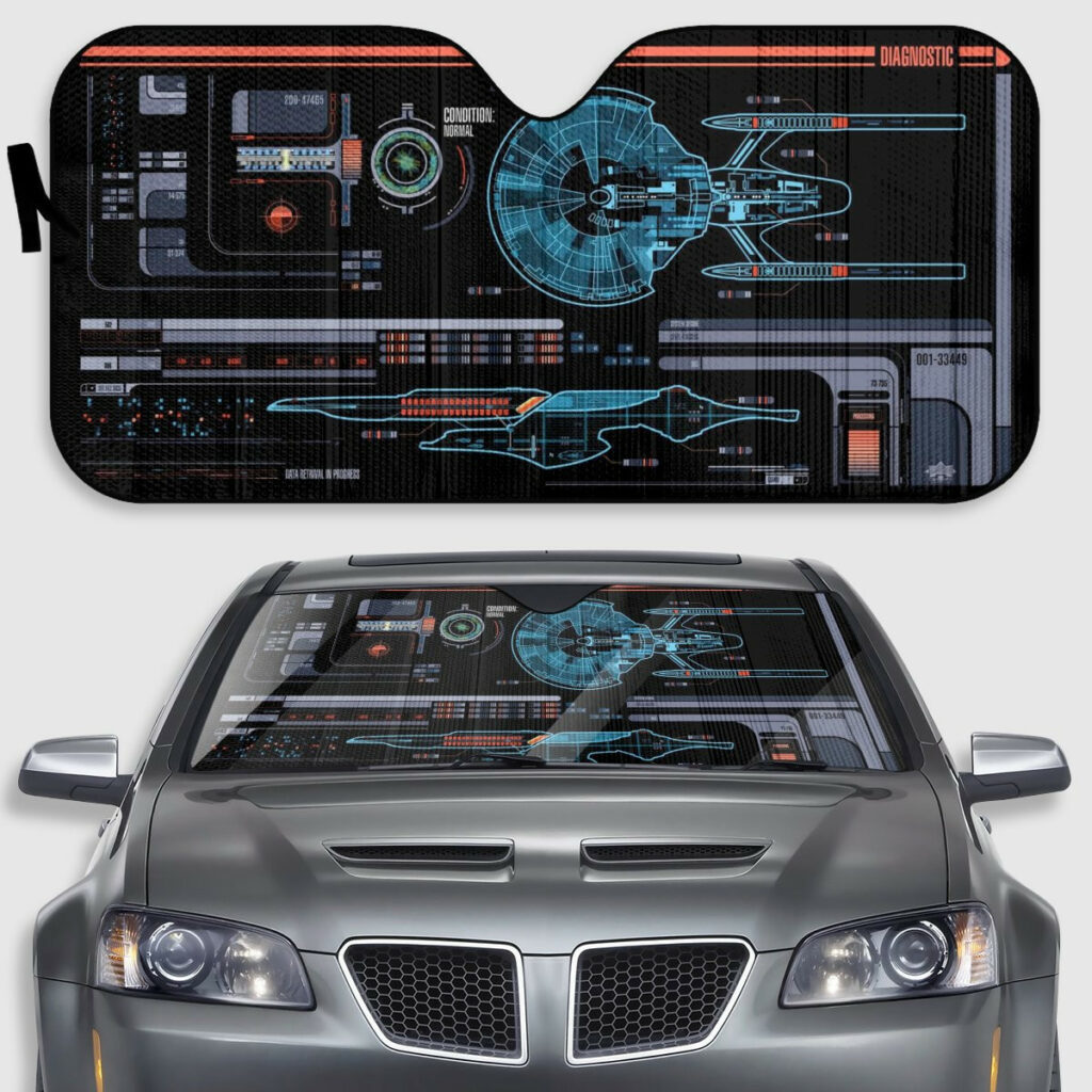 New Trekkers Enterprise-G LCARS Car Sunshade – BohoPride