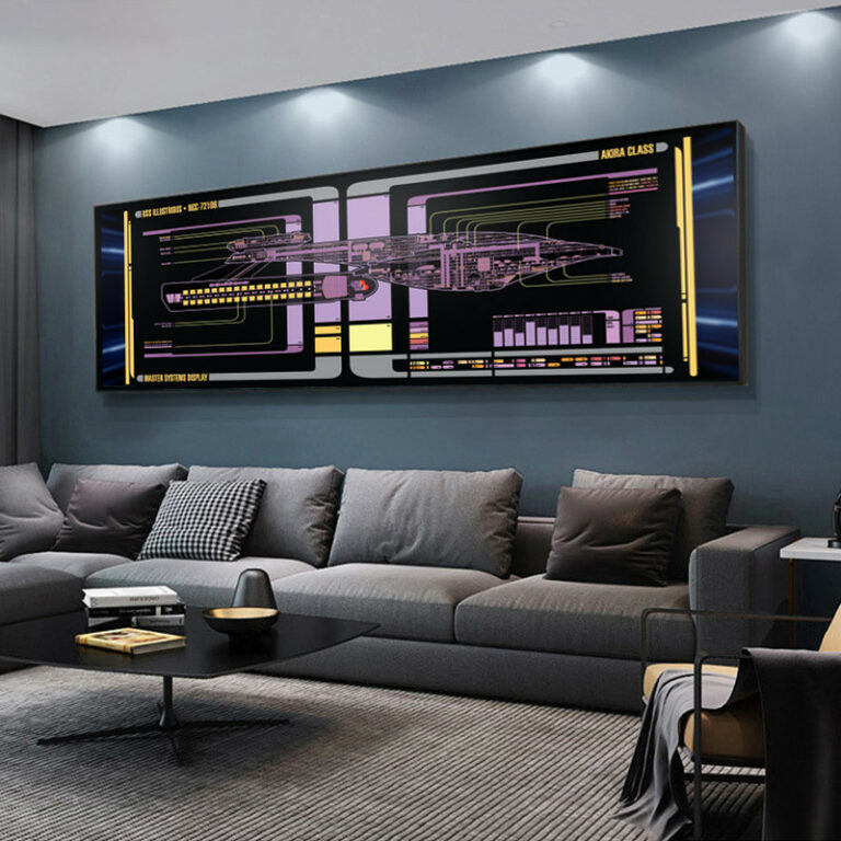 Akira Class – U.S.S. Illustrious LCARS Schematic Canvas – BohoPride