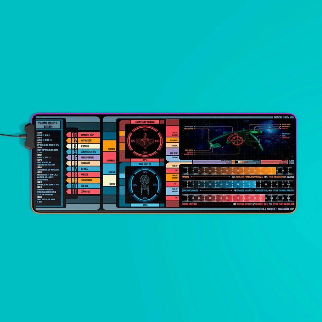 Tactical Console Display LED Desk Mat – Artwork created by Julian ...