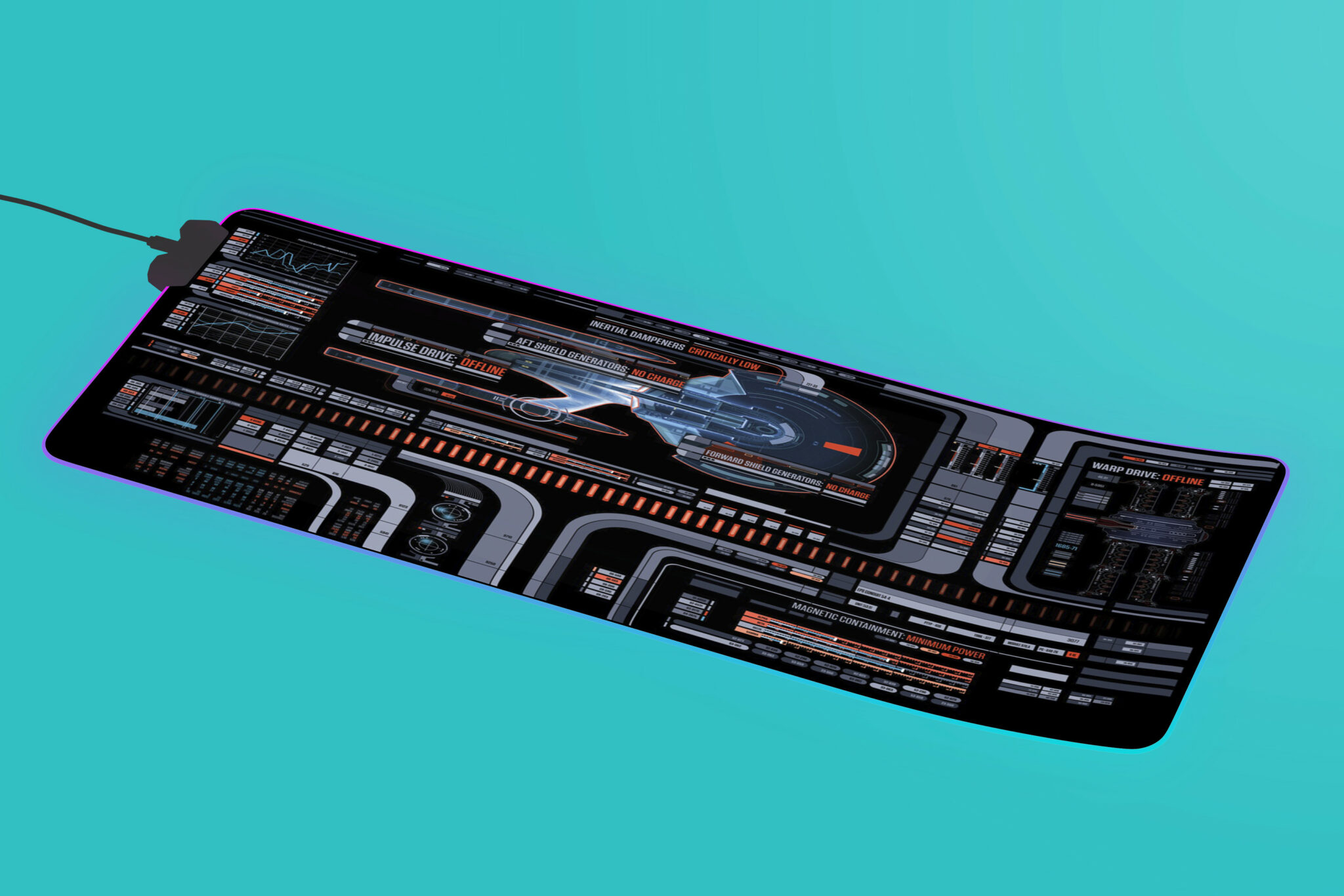 Warp Drive Titan LCARS LED Desk Mat – BohoPride