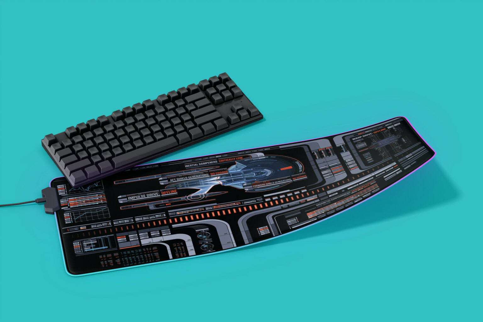Warp Drive Titan LCARS LED Desk Mat – BohoPride