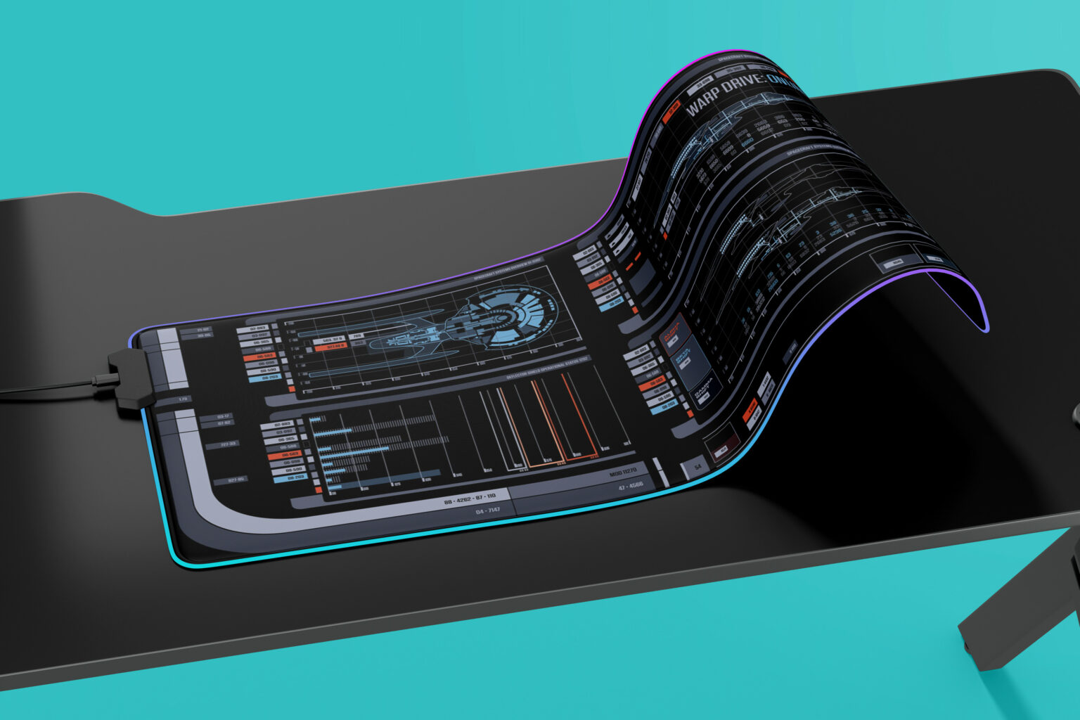ST Warp Drive Online LCARS LED Desk Mat – BohoPride
