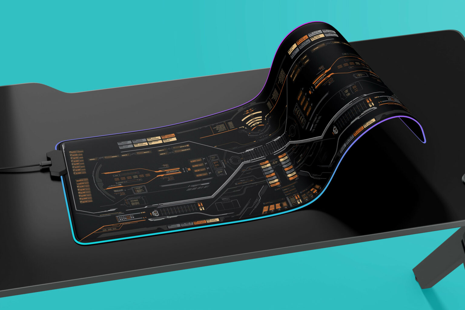 Star Trek 2025 LCARS LED Desk Mat – BohoPride