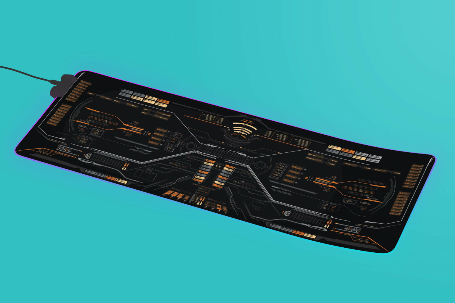 Star Trek 2025 LCARS LED Desk Mat – BohoPride