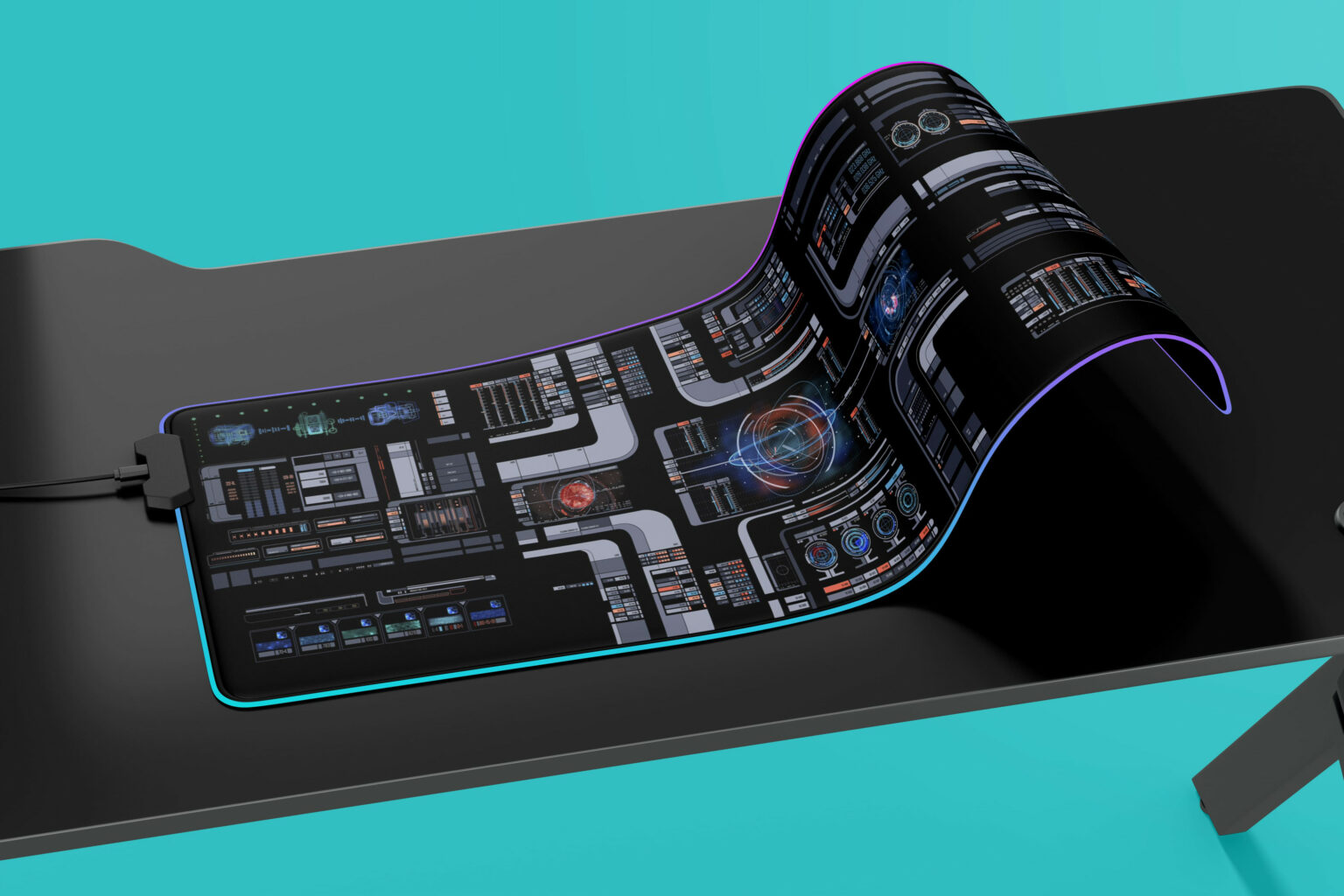 Star Trek Picard Okudagram LCARS LED Desk Mat – BohoPride