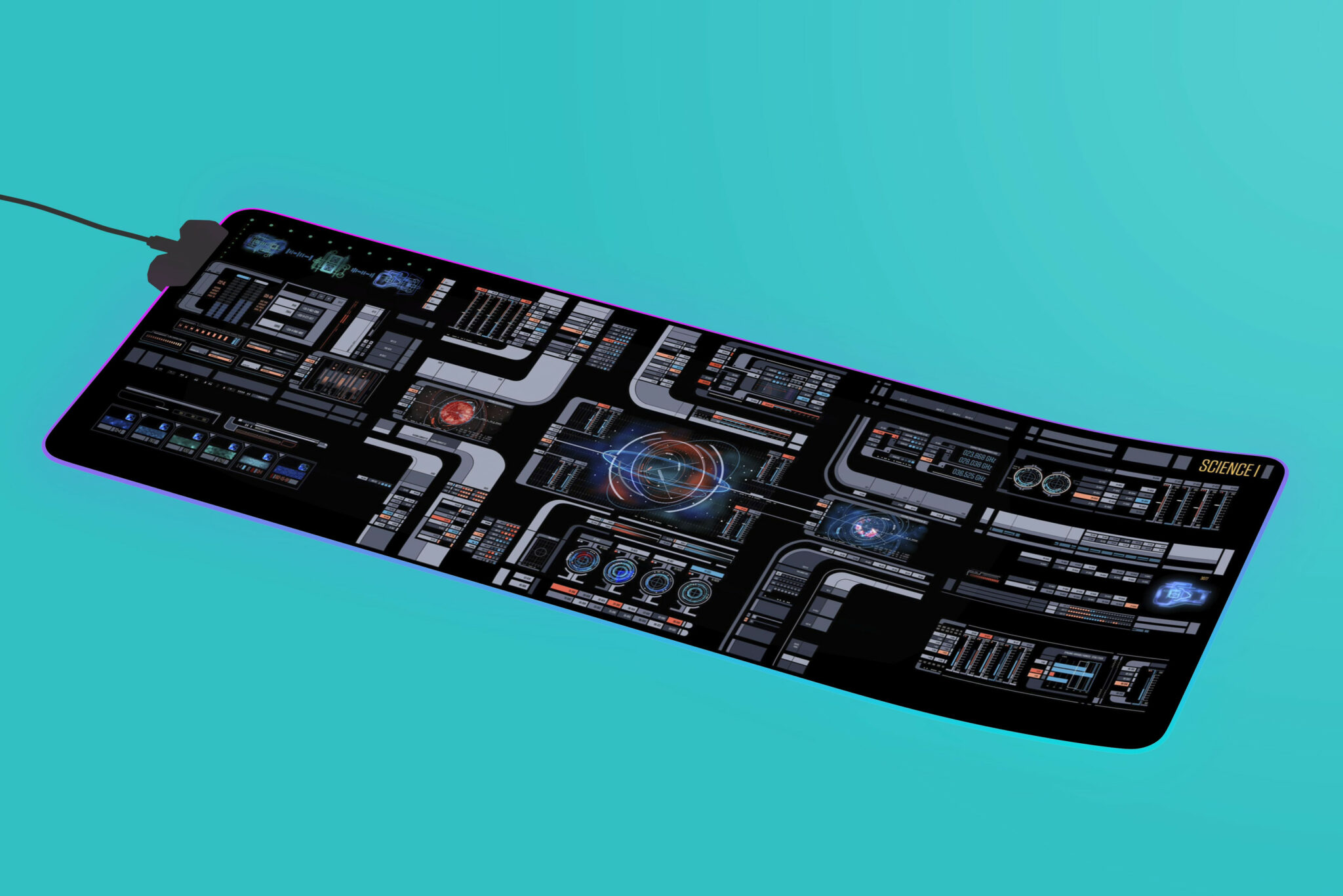 Star Trek Picard Okudagram LCARS LED Desk Mat – BohoPride