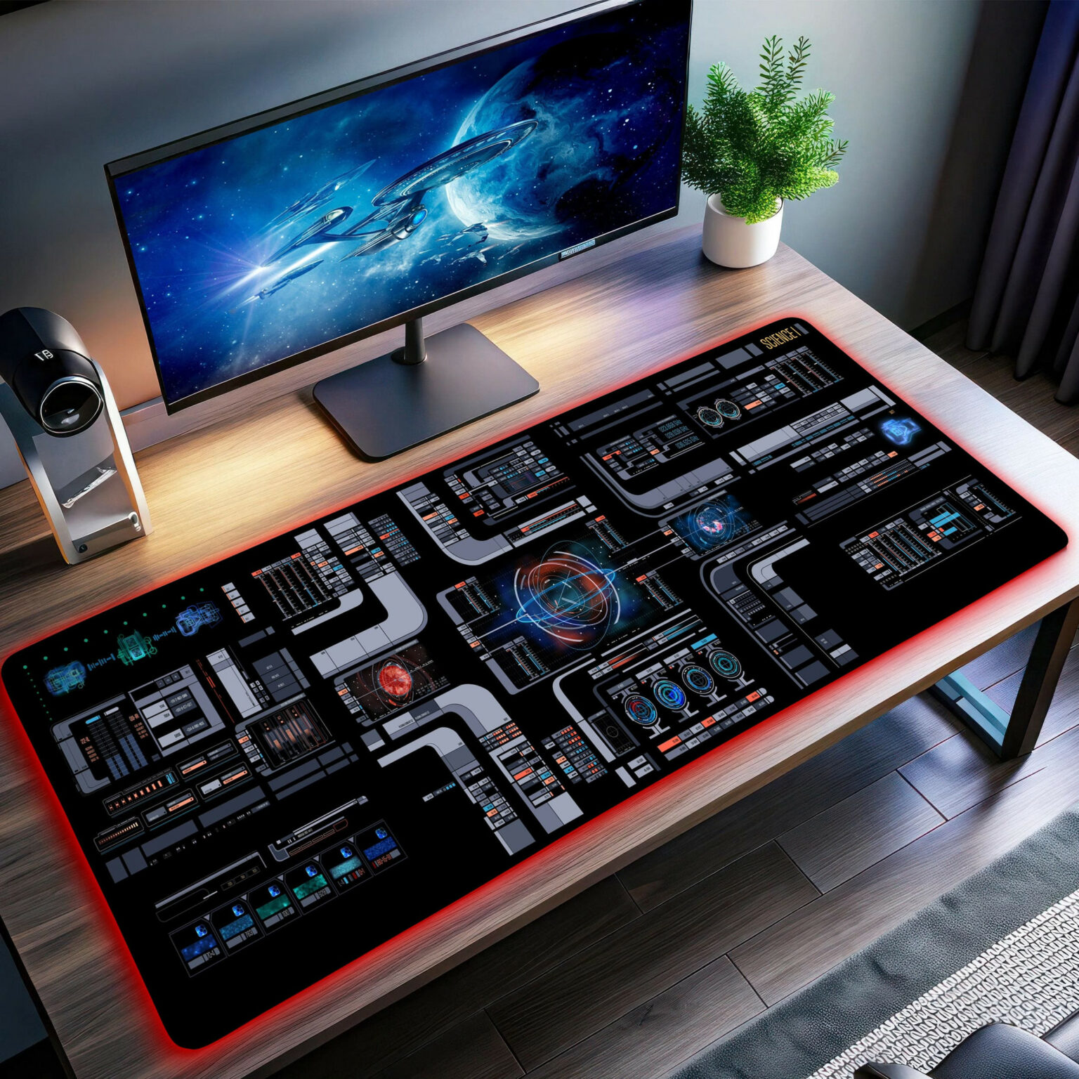 Star Trek Picard Okudagram LCARS LED Desk Mat – BohoPride