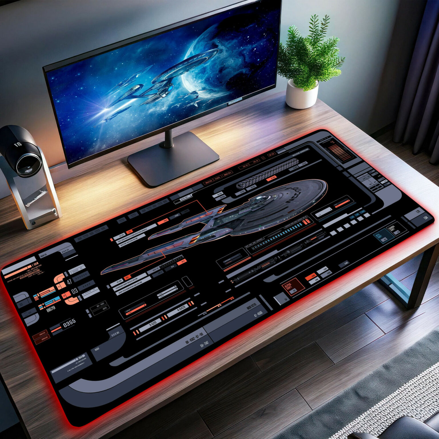 USS Titan Star Trek Picard Season 3 LCARS LED Desk Mat – BohoPride