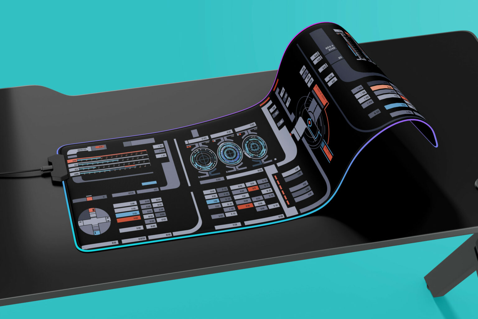 USS Titan-A of Star Trek LED Desk Mat – BohoPride