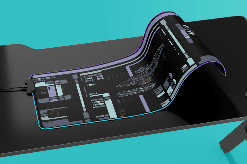 Engineering Luna Class U.S.S. Titan MSD NCC-80102 LCARS LED Desk Mat ...