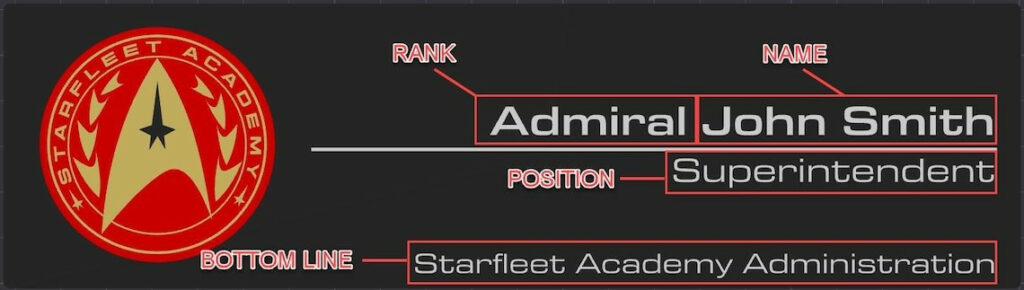 Starfleet Academy Star Trek Personalized Sign – BohoPride