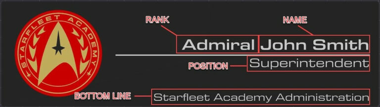 Starfleet Academy Star Trek Personalized Sign – BohoPride