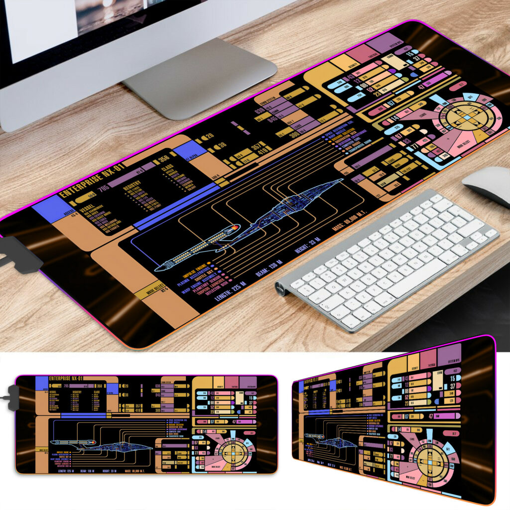 ST Enterprise NX-01 LCARS LED Desk Mat – BohoPride