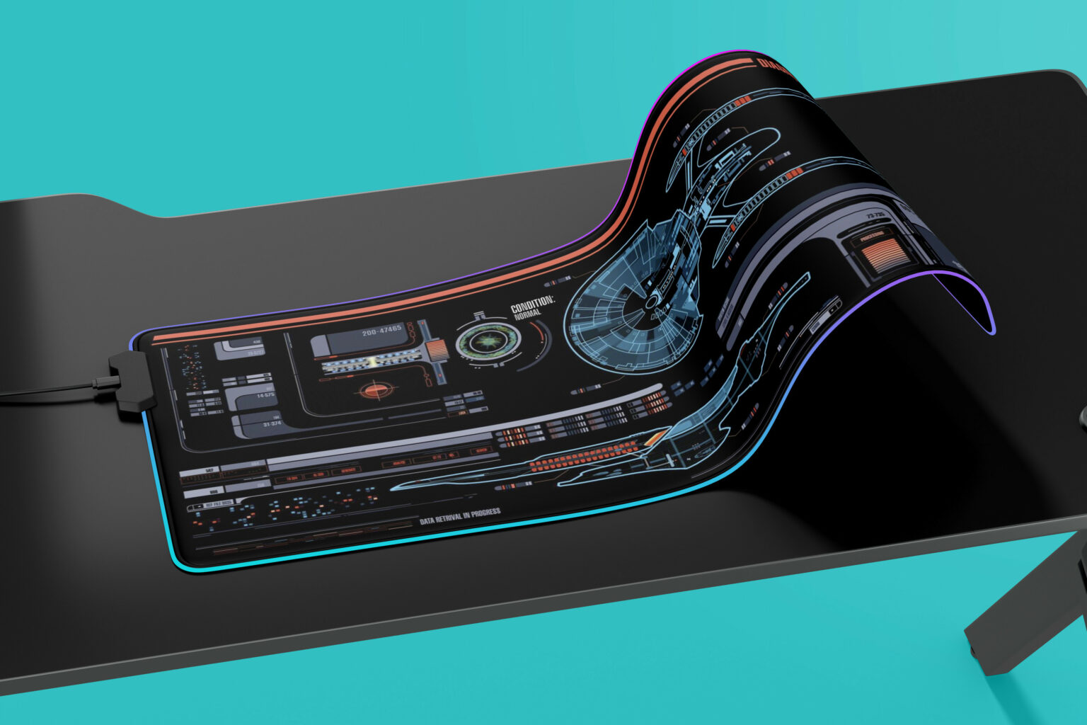 New Trekkers Enterprise-G LCARS LED Desk Mat – BohoPride