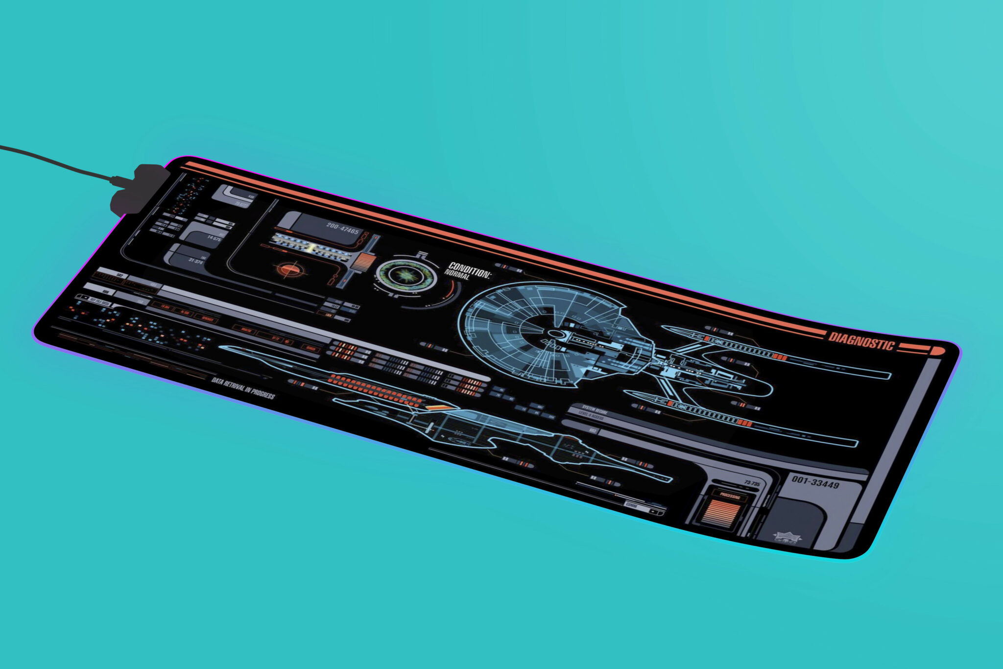 New Trekkers Enterprise-G LCARS LED Desk Mat – BohoPride