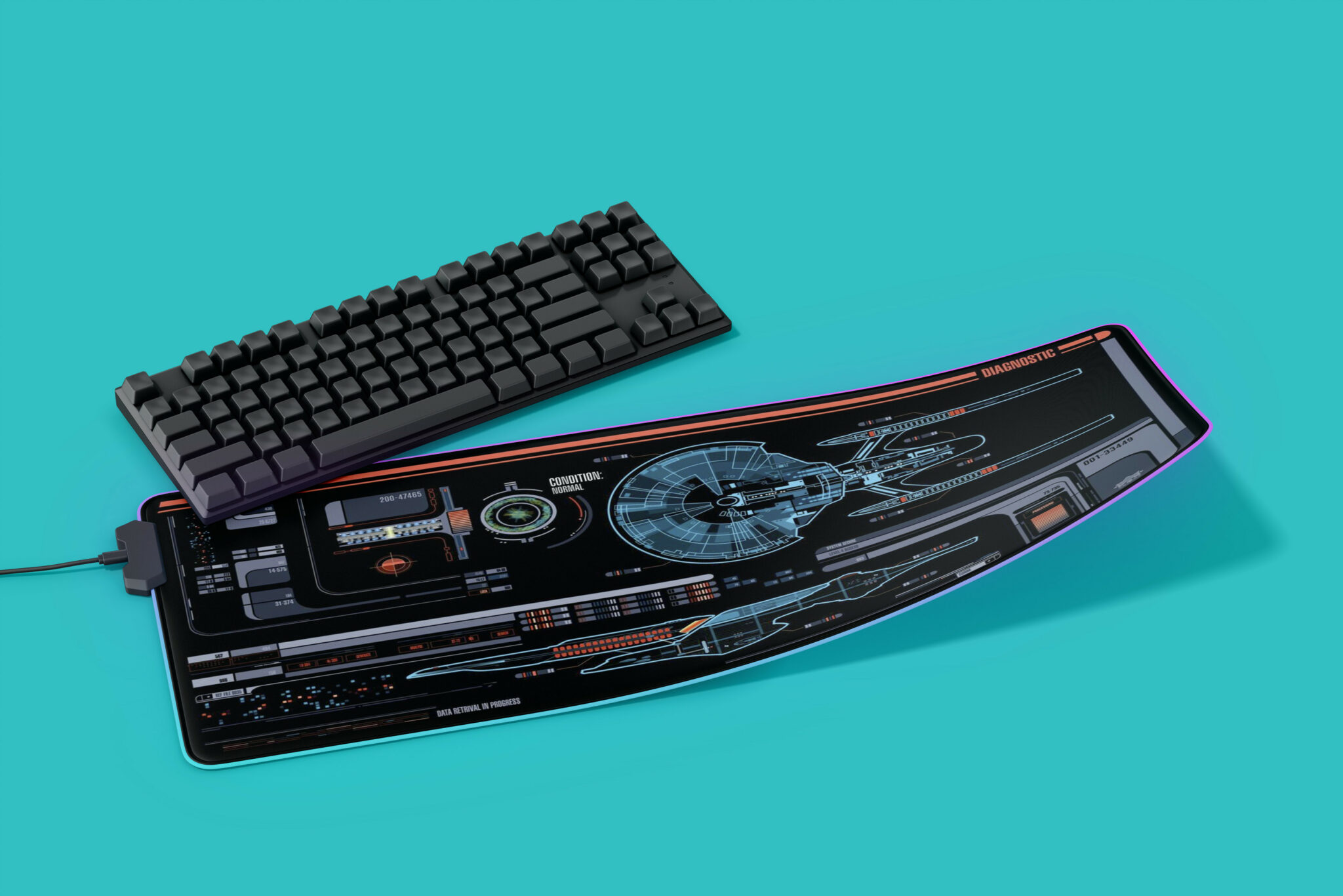 New Trekkers Enterprise-G LCARS LED Desk Mat – BohoPride