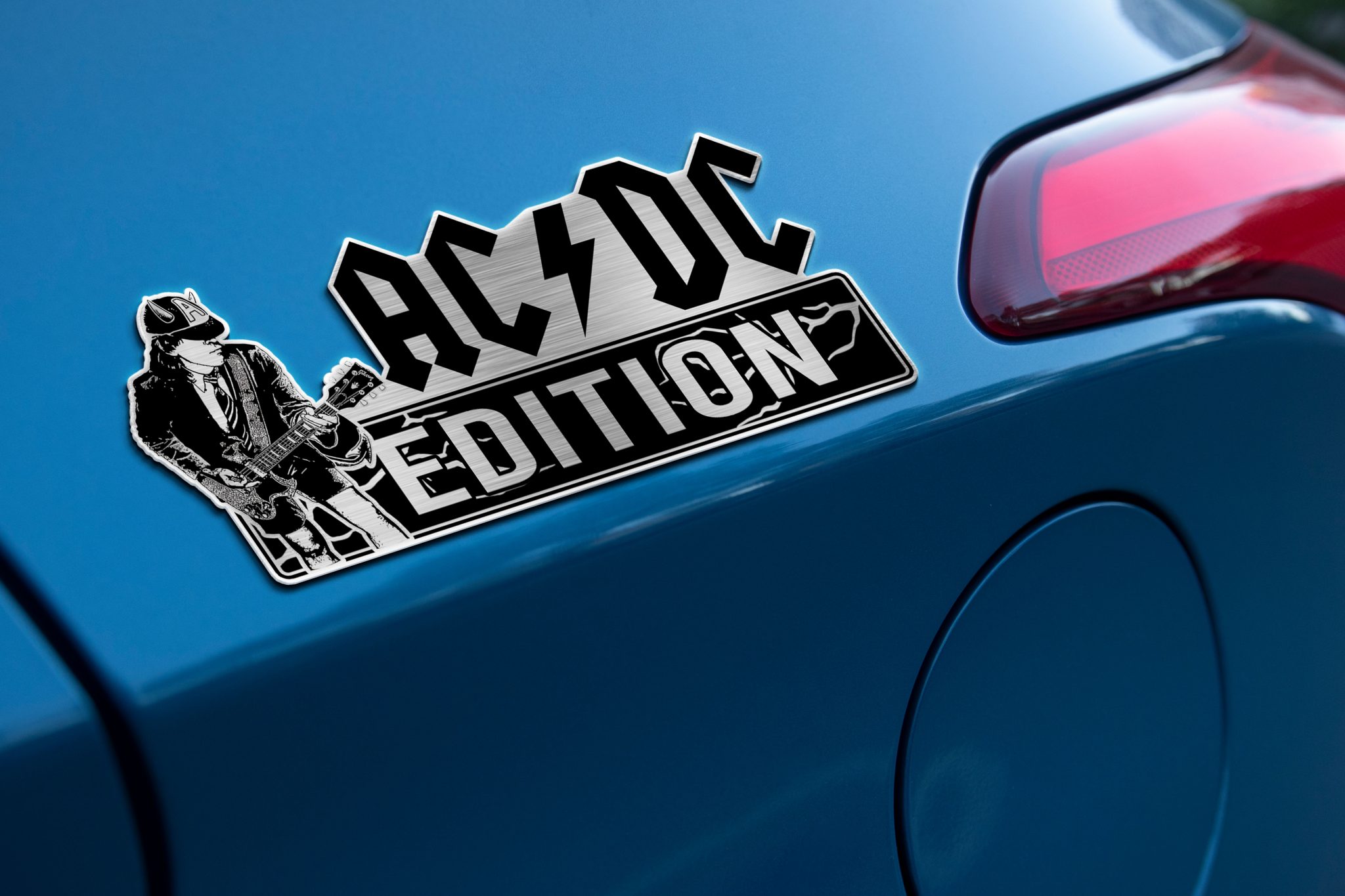 AC/DC Edition Laser Engraved Car Name Emblem – BohoPride