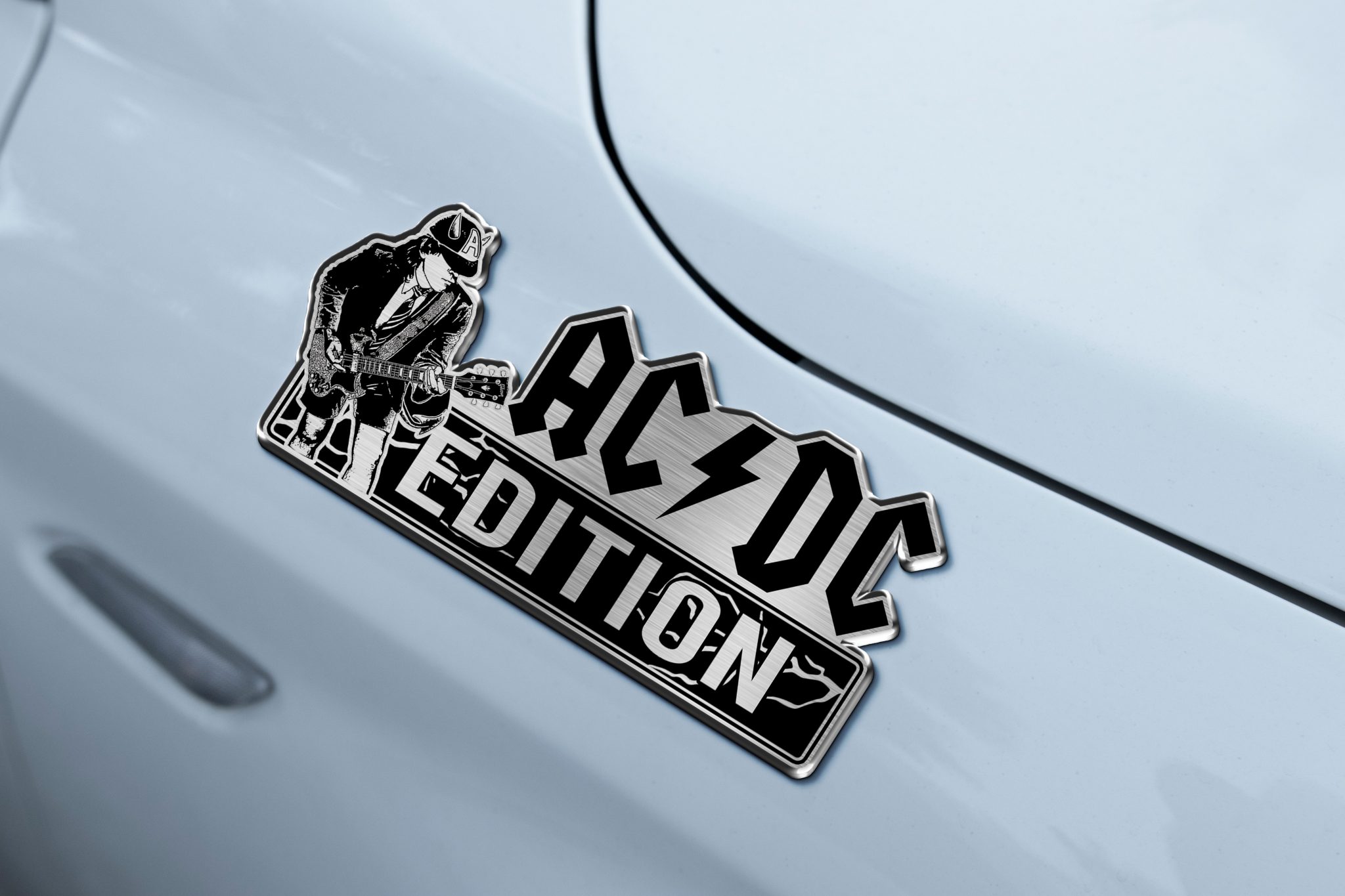 AC/DC Edition Laser Engraved Car Name Emblem – BohoPride