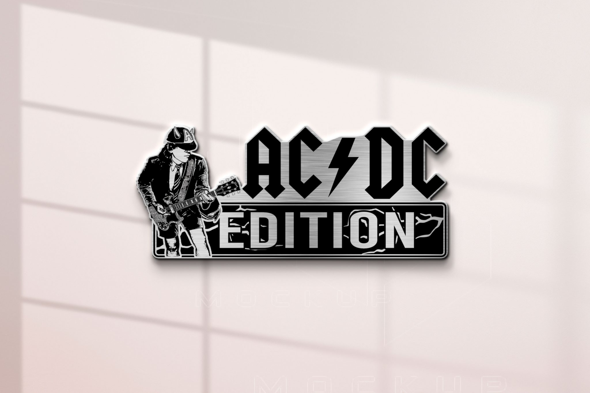 AC/DC Edition Laser Engraved Car Name Emblem – BohoPride