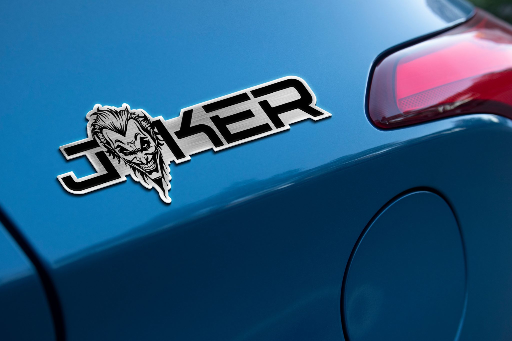 Joker Head Name Edition Laser Engraved Car Emblem – BohoPride