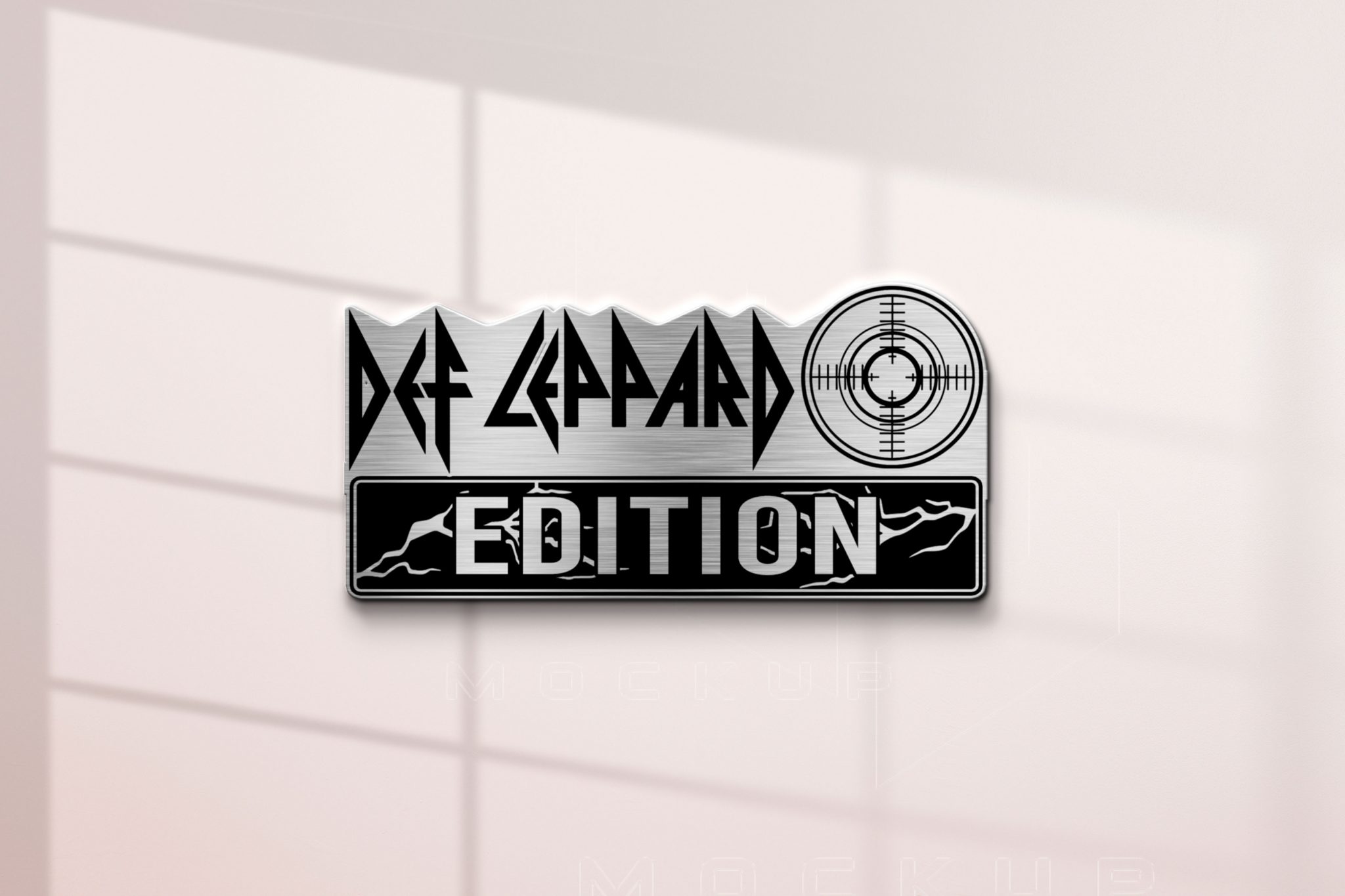 Def Leppard Edition Laser Engraved Car Name Emblem – BohoPride