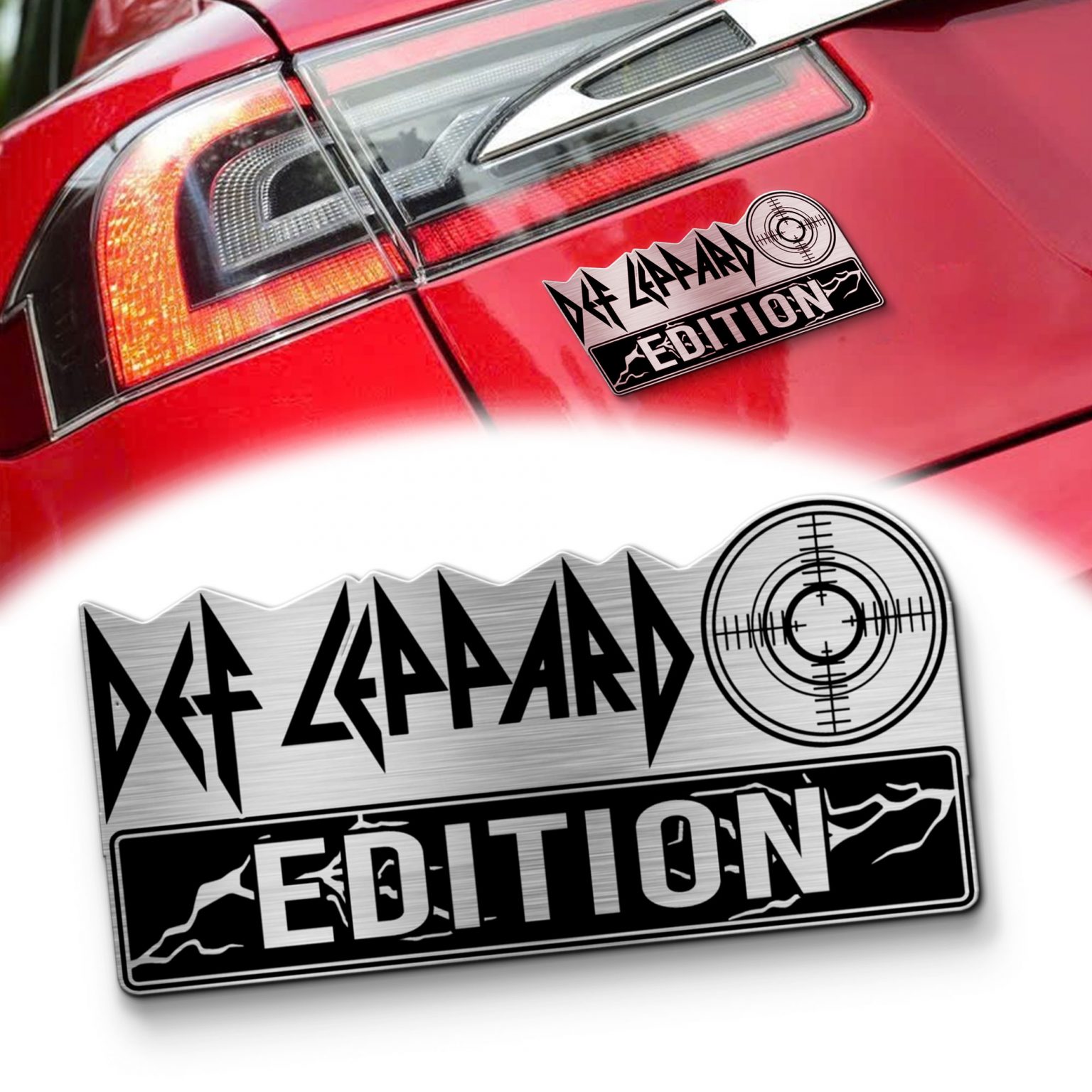 Def Leppard Edition Laser Engraved Car Name Emblem – BohoPride
