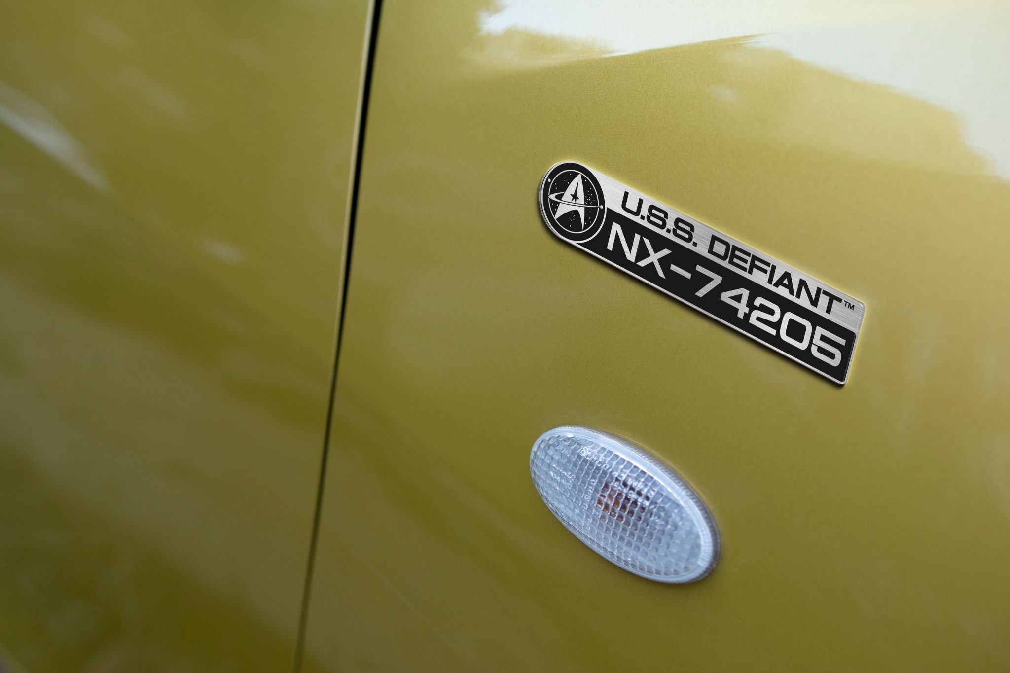 Star Trek U.S.S. Defiant Laser-Engraved Car Badge – BohoPride