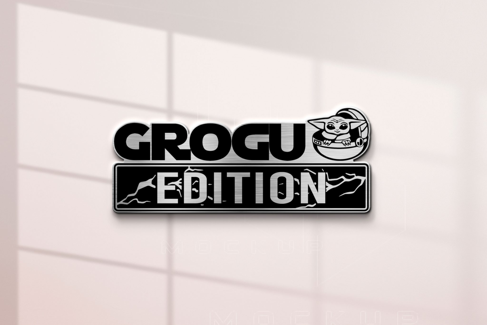Grogu Edition Laser-Engraved Car Badge – BohoPride