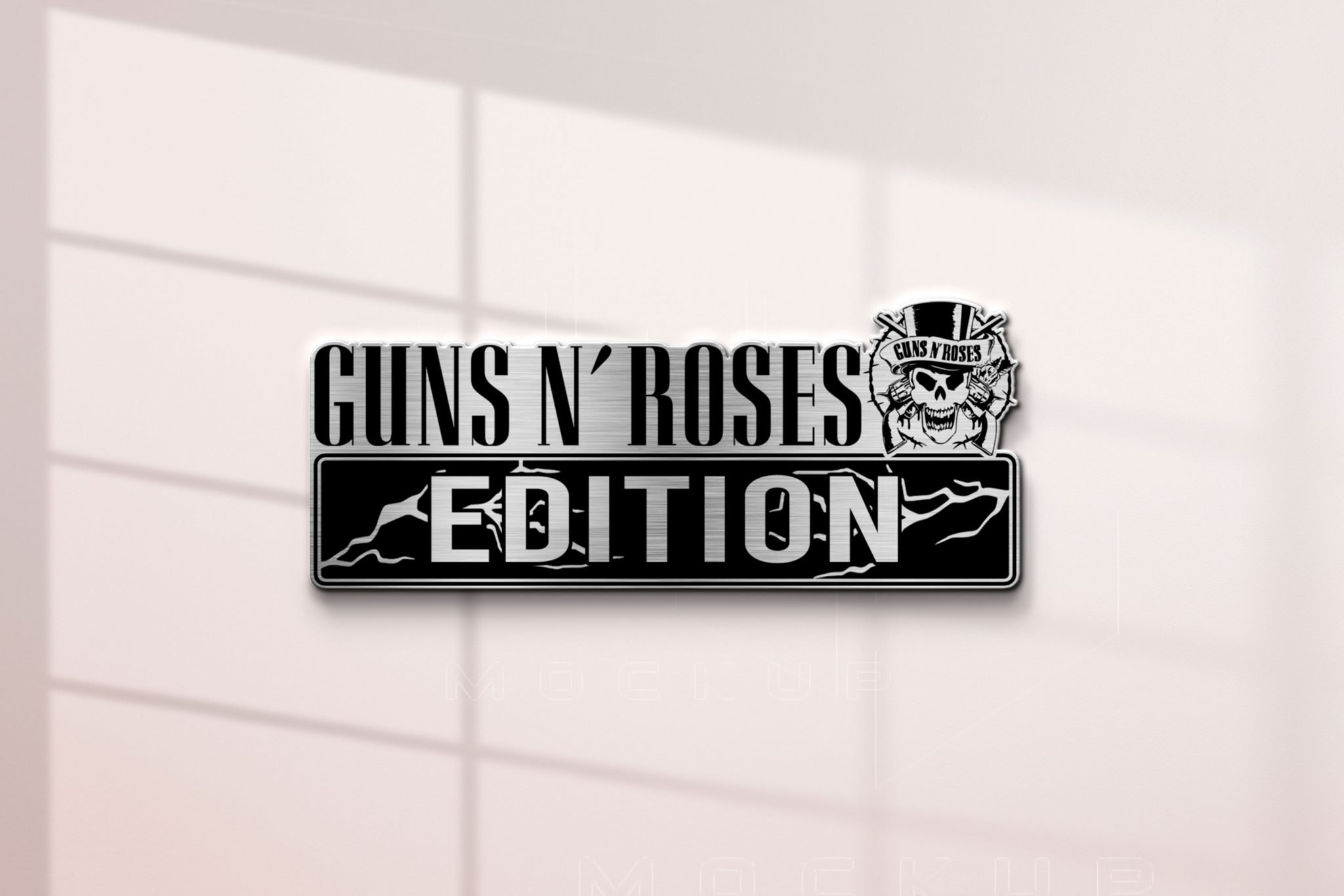 Guns N’ Roses Edition Laser Engraved Car Name Emblem – BohoPride