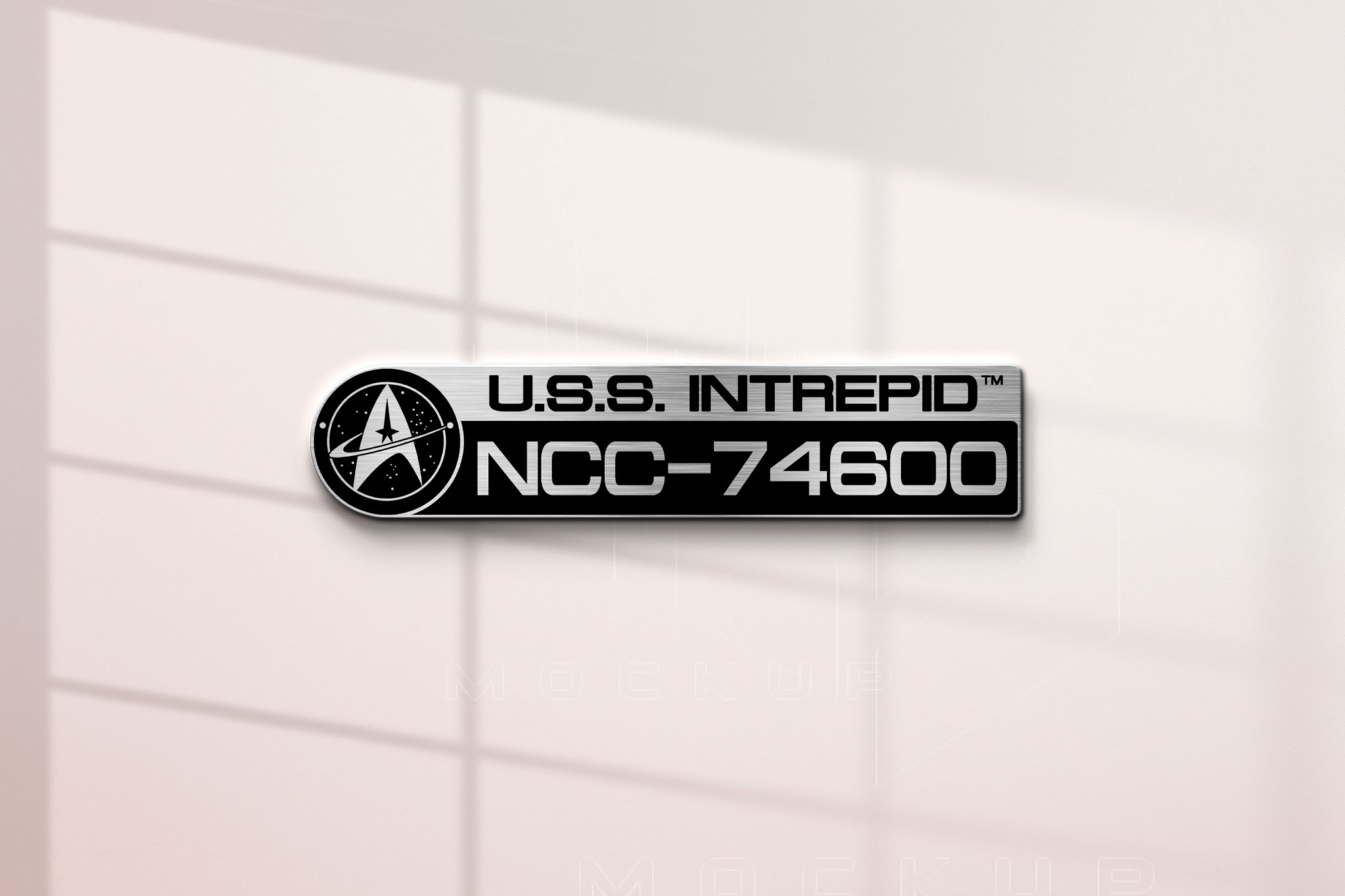 Star Trek U.S.S. Intrepid Laser Engraved Car Badge – BohoPride