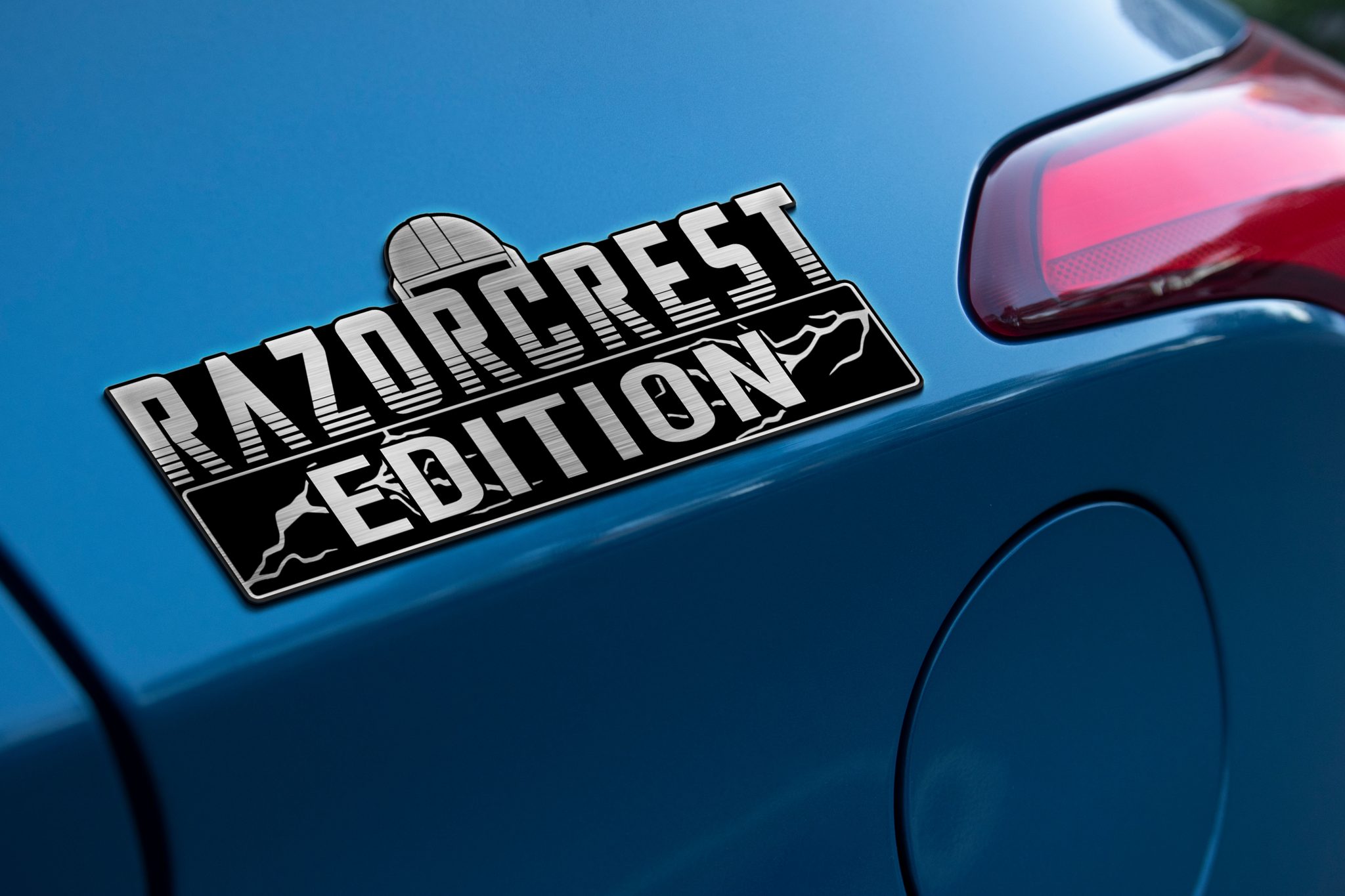 Mando Helmet Edition Laser-Engraved Car Badge – BohoPride