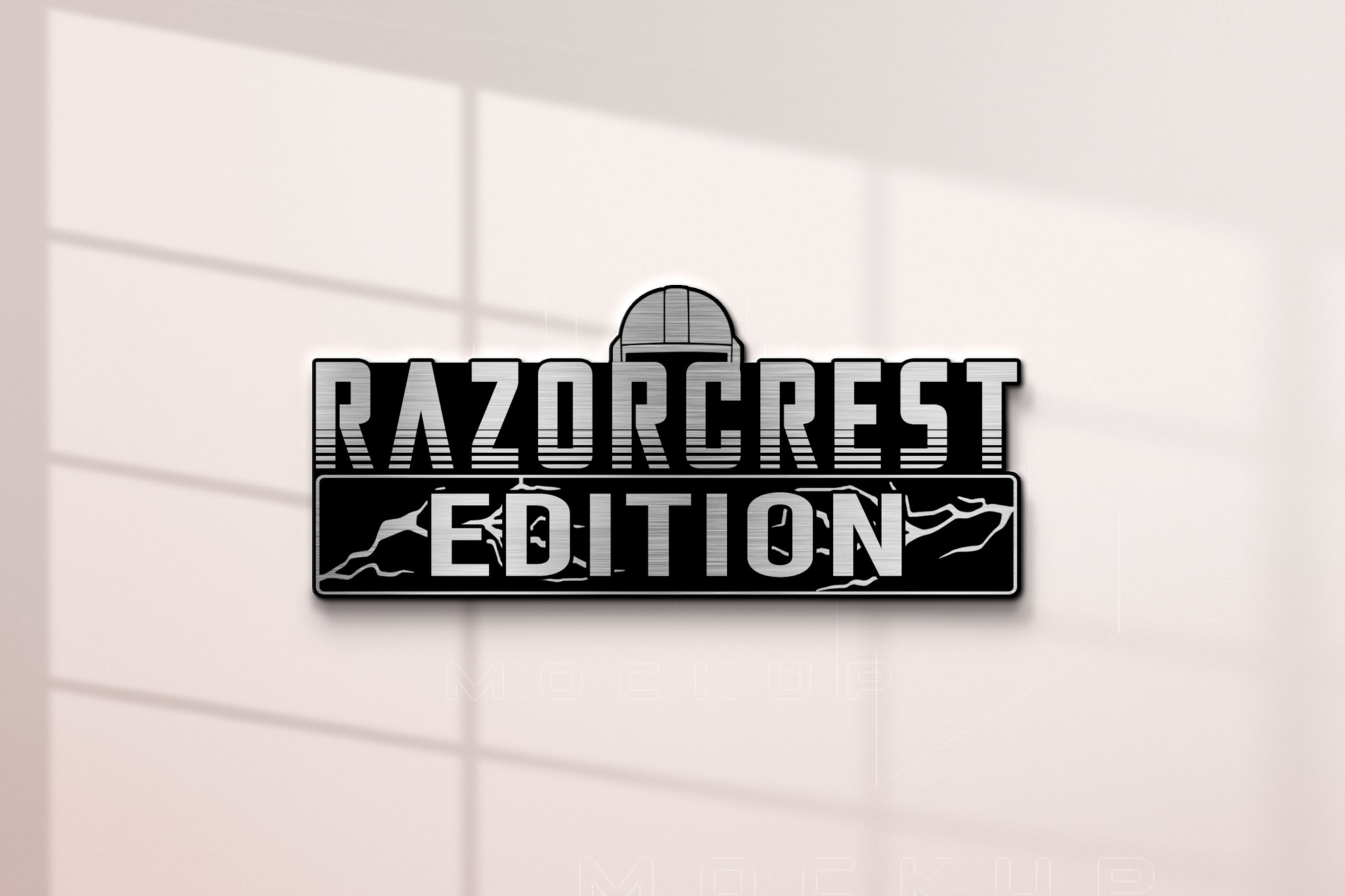 Mando Helmet Edition Laser-Engraved Car Badge – BohoPride