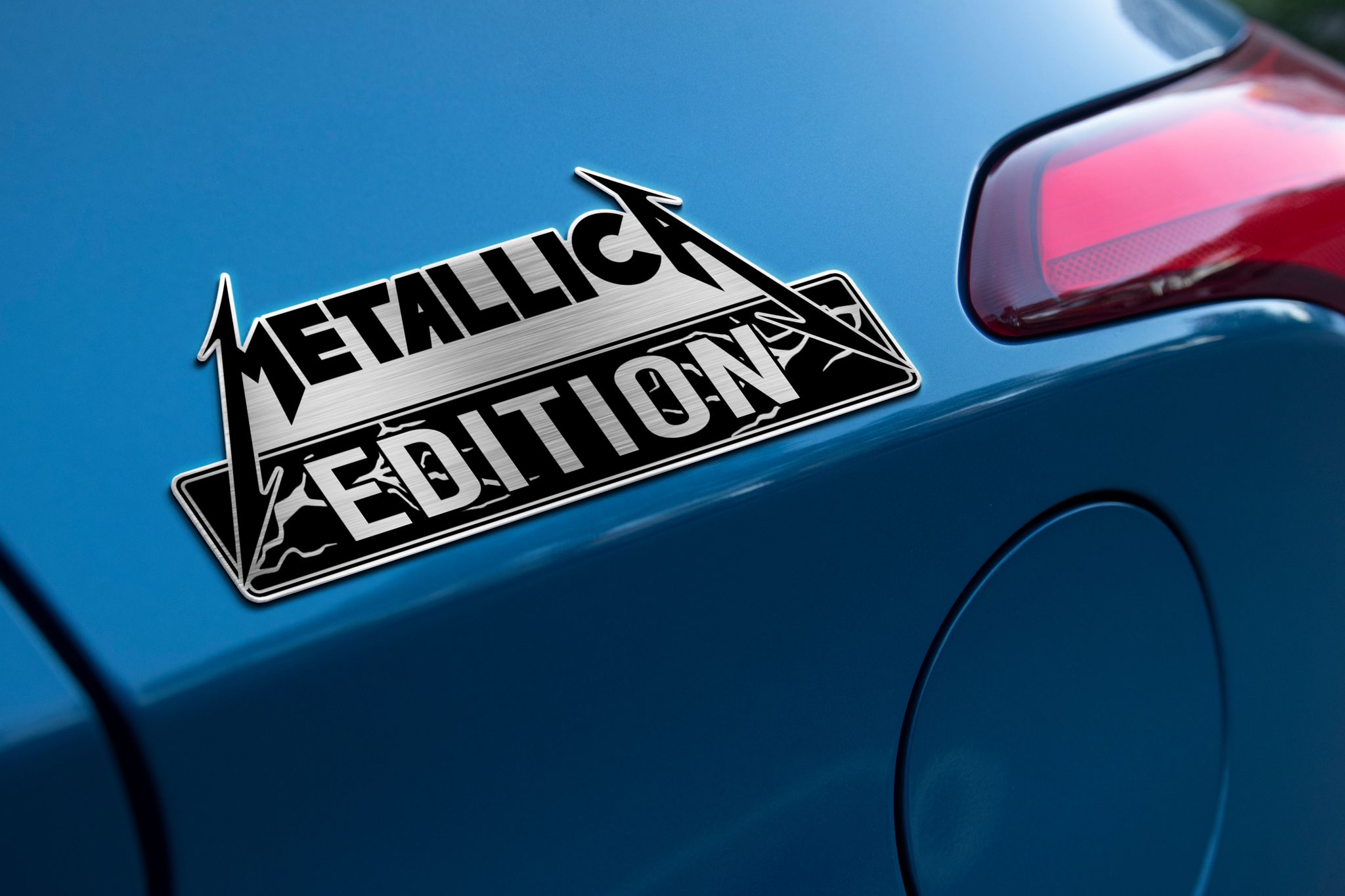 Metallica Edition Laser Engraved Car Name Emblem Version 1 – BohoPride