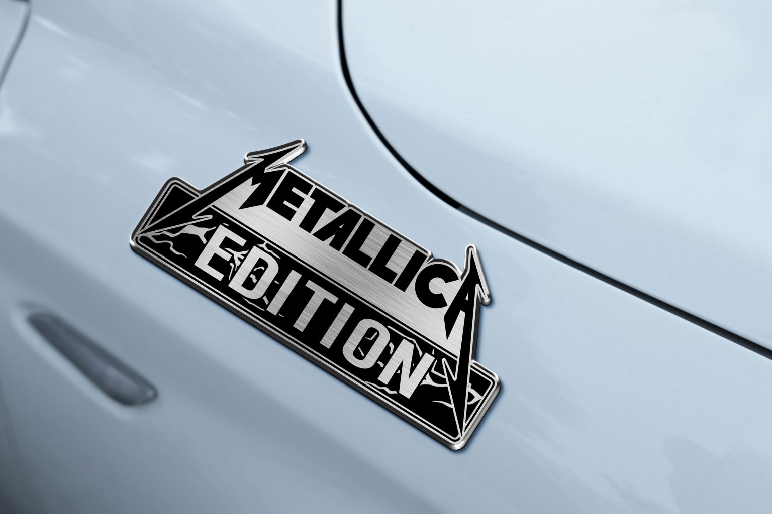 Metallica Edition Laser Engraved Car Name Emblem Version 1 – BohoPride