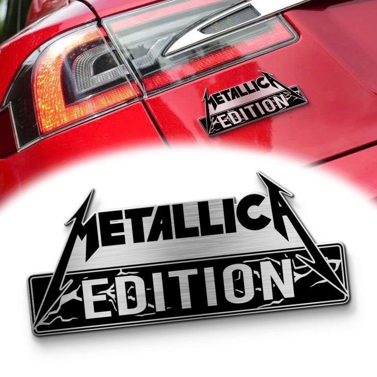 Metallica Edition Laser Engraved Car Name Emblem Version 1 – BohoPride