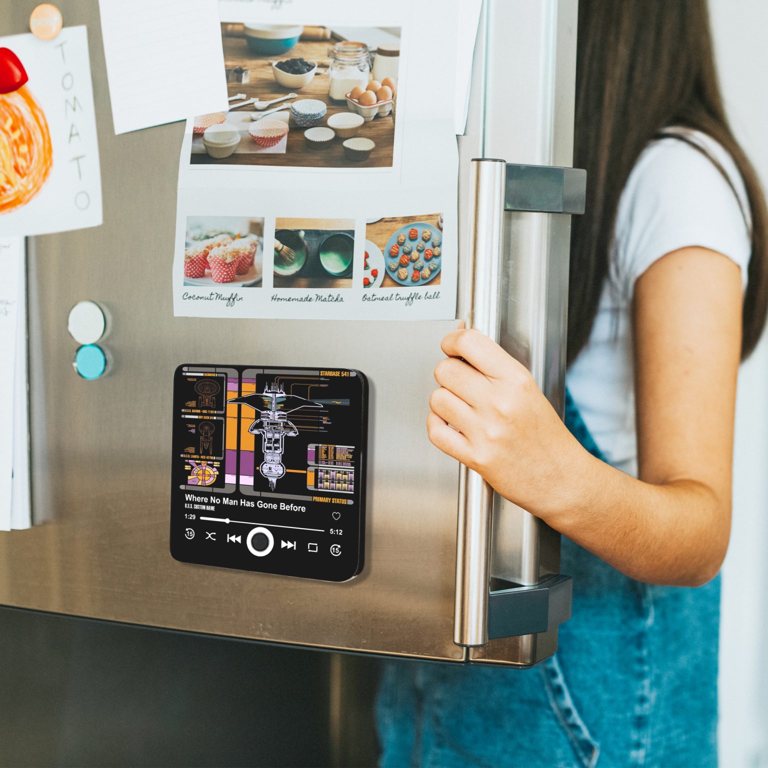 Personalized Space Station Operations Panel Music Fridge Magnets ...