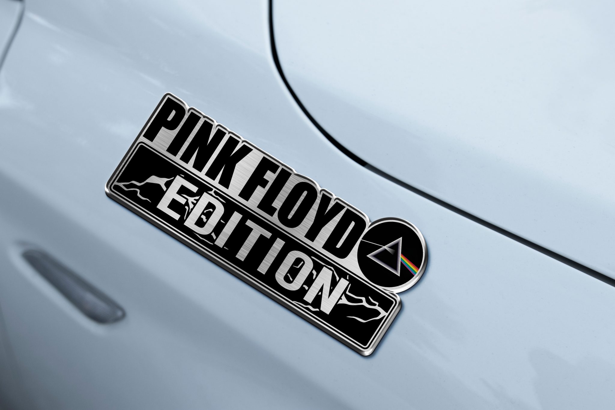 Pink Floyd Edition Laser Engraved Car Name Emblem – BohoPride
