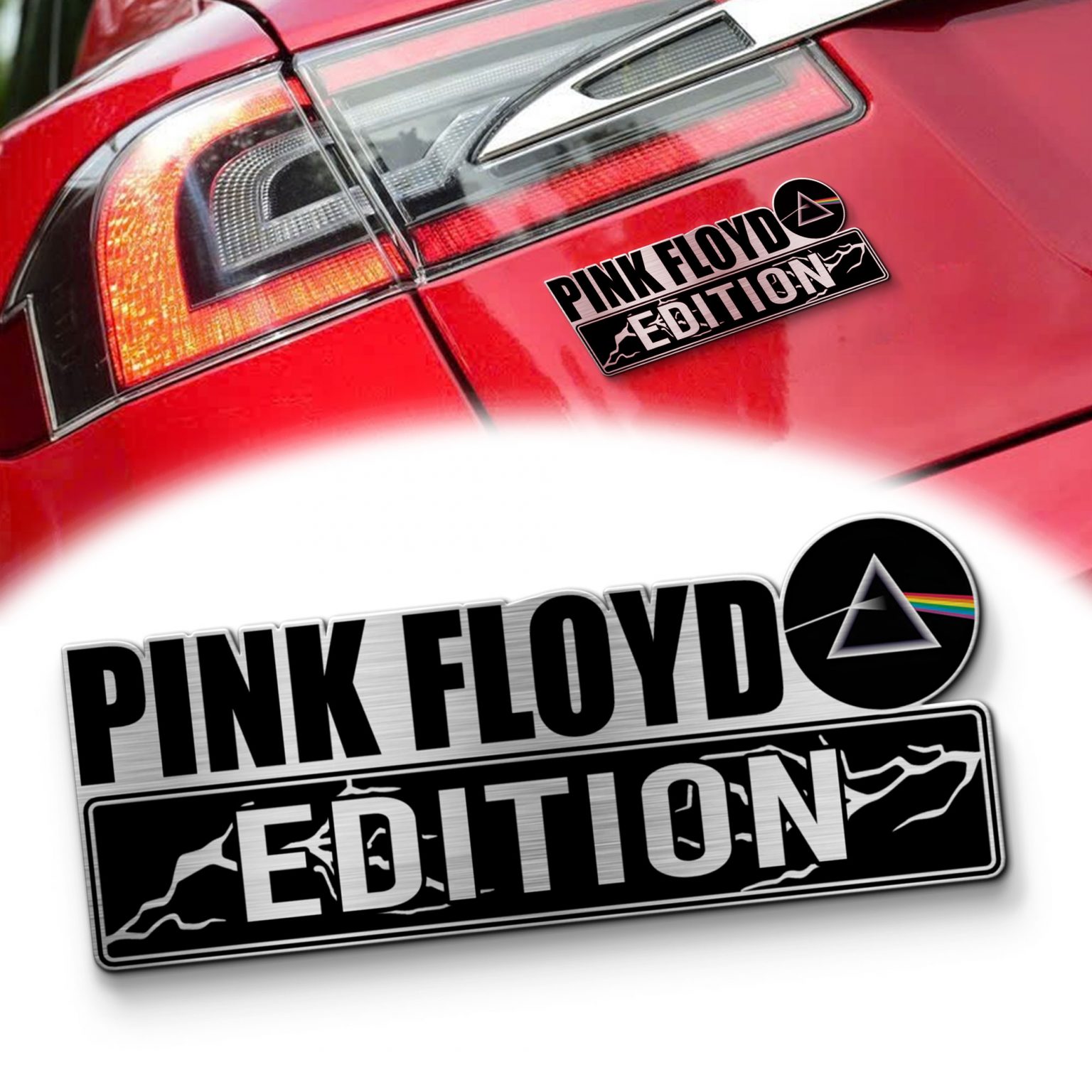 Pink Floyd Edition Laser Engraved Car Name Emblem – BohoPride