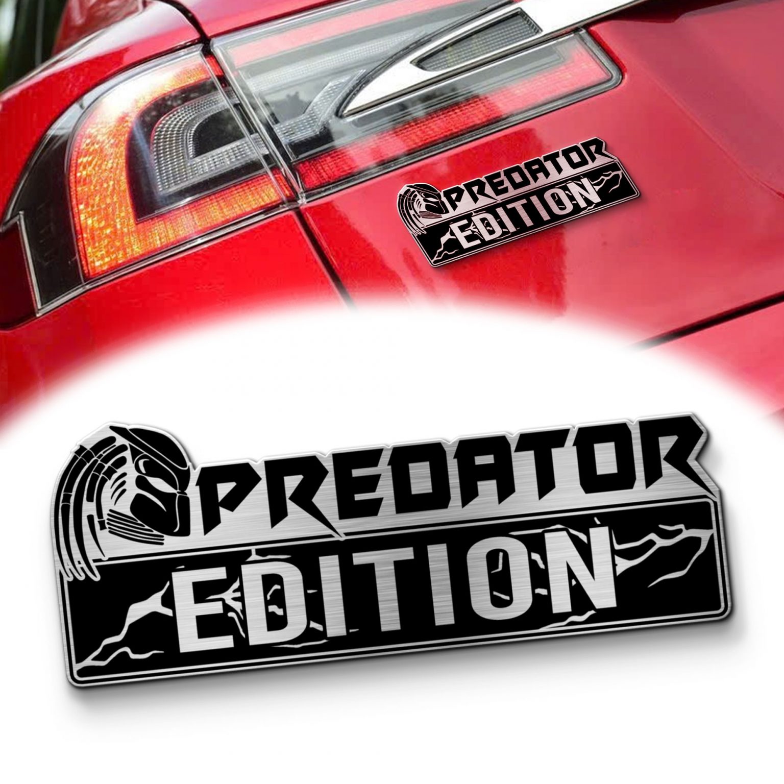 Predator Edition Laser-Engraved Car Badge – BohoPride