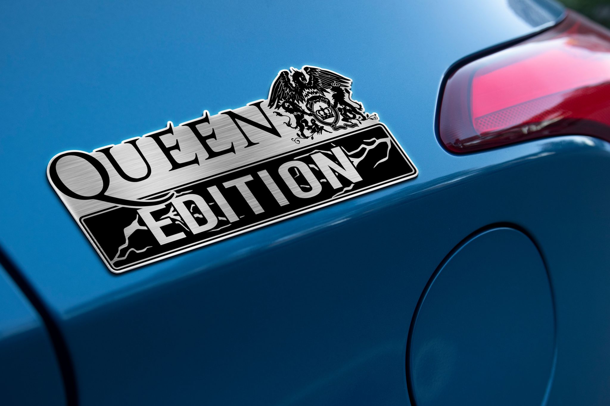 Queen Edition Laser Engraved Car Name Emblem – BohoPride