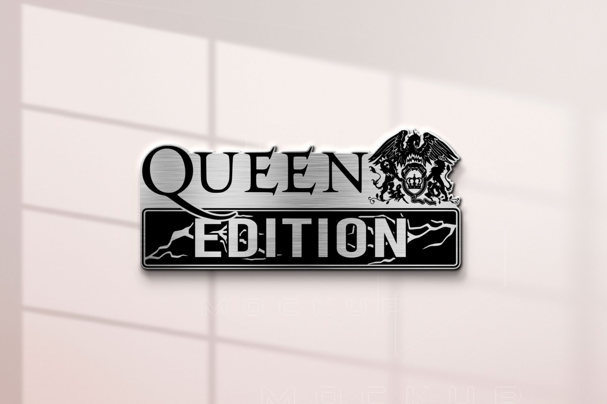 Queen Edition Laser Engraved Car Name Emblem – BohoPride