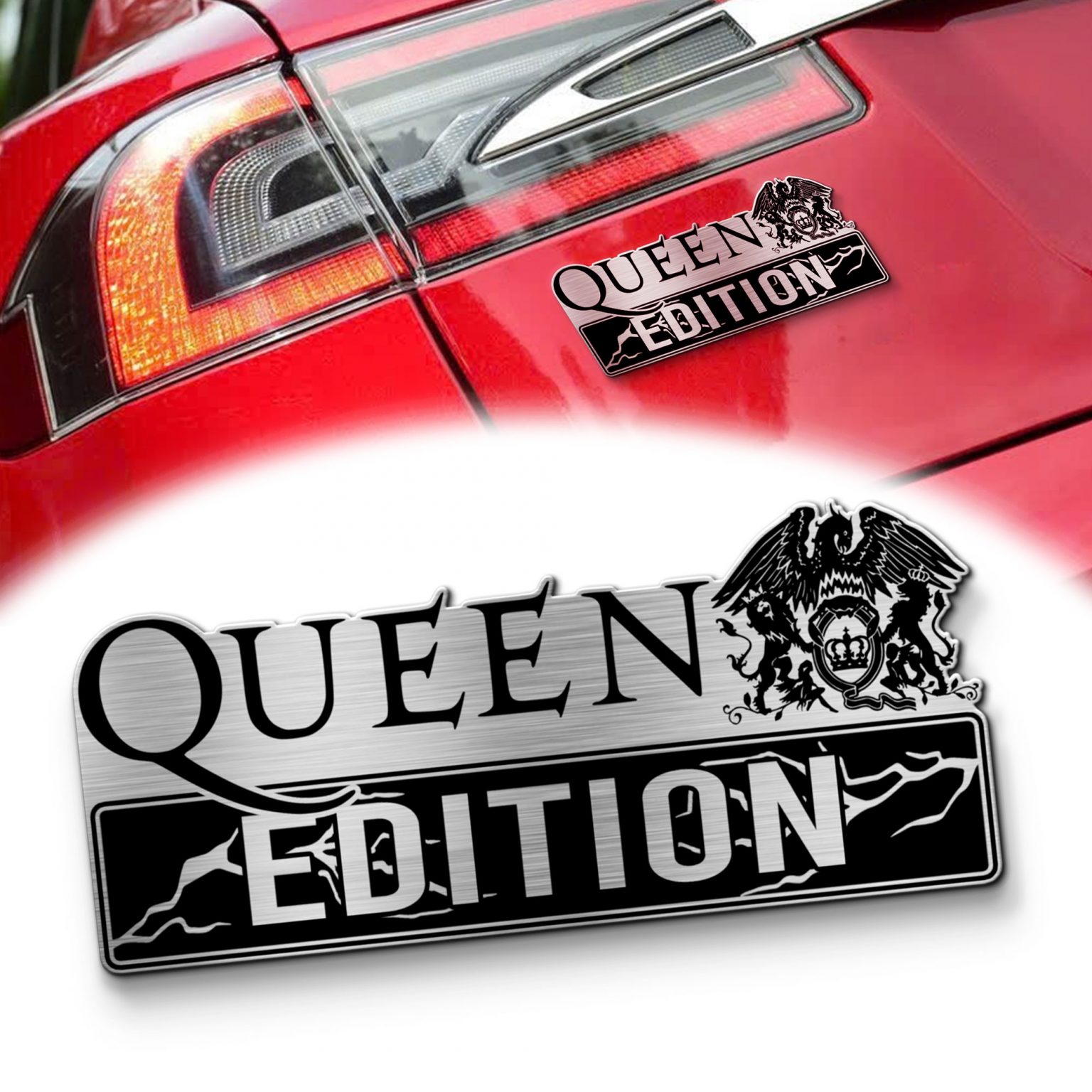 Queen Edition Laser Engraved Car Name Emblem – BohoPride