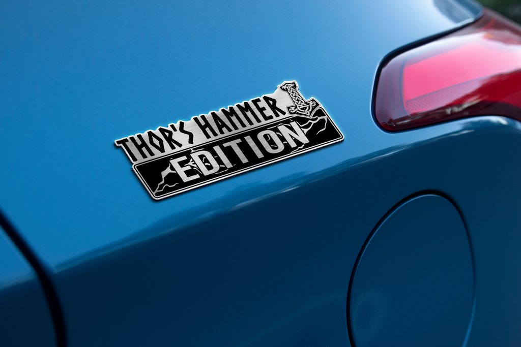 Thor’s Hammer Edition Laser Engraved Car Name Badge – BohoPride