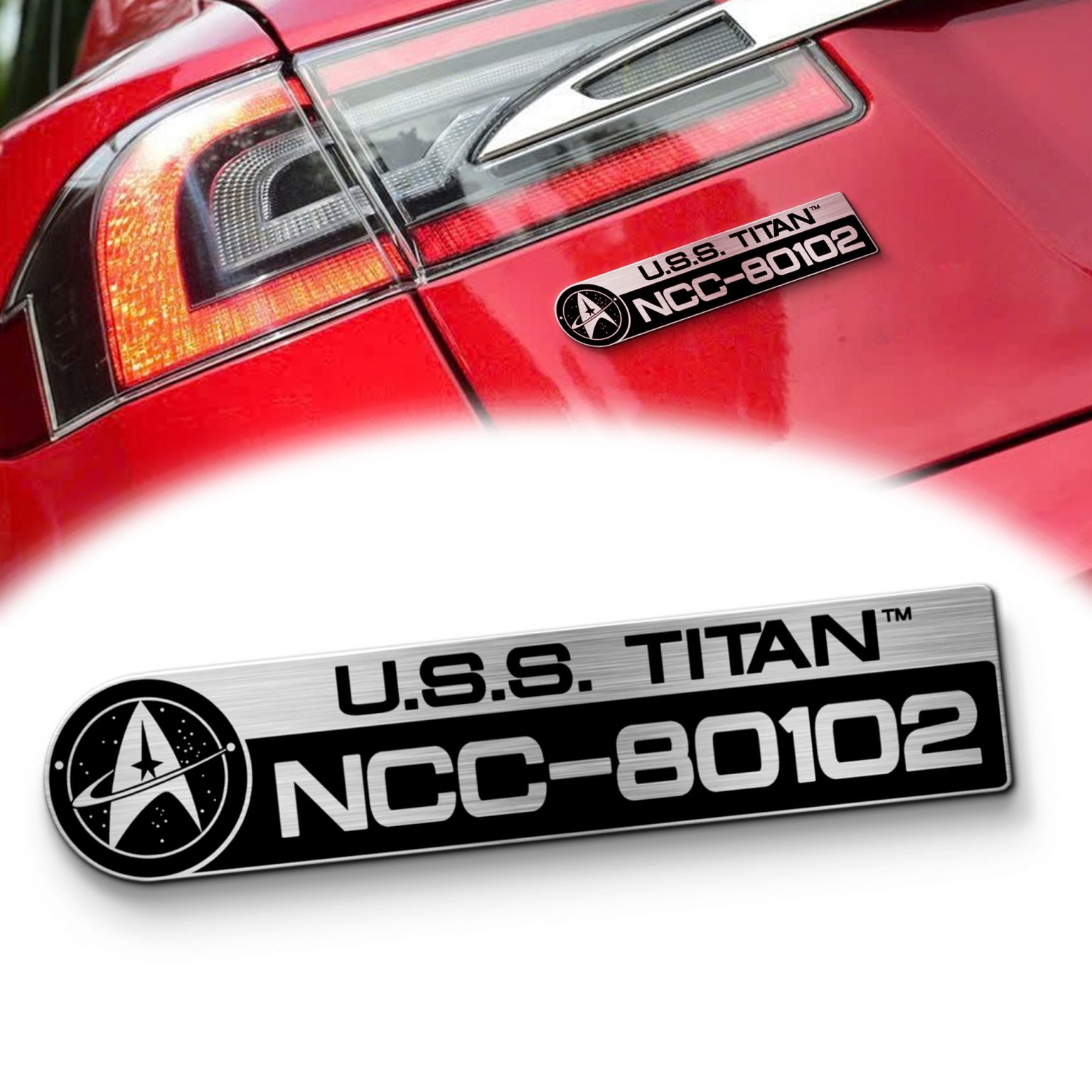 Star Trek U.S.S. Titan Laser-Engraved Car Badge – BohoPride