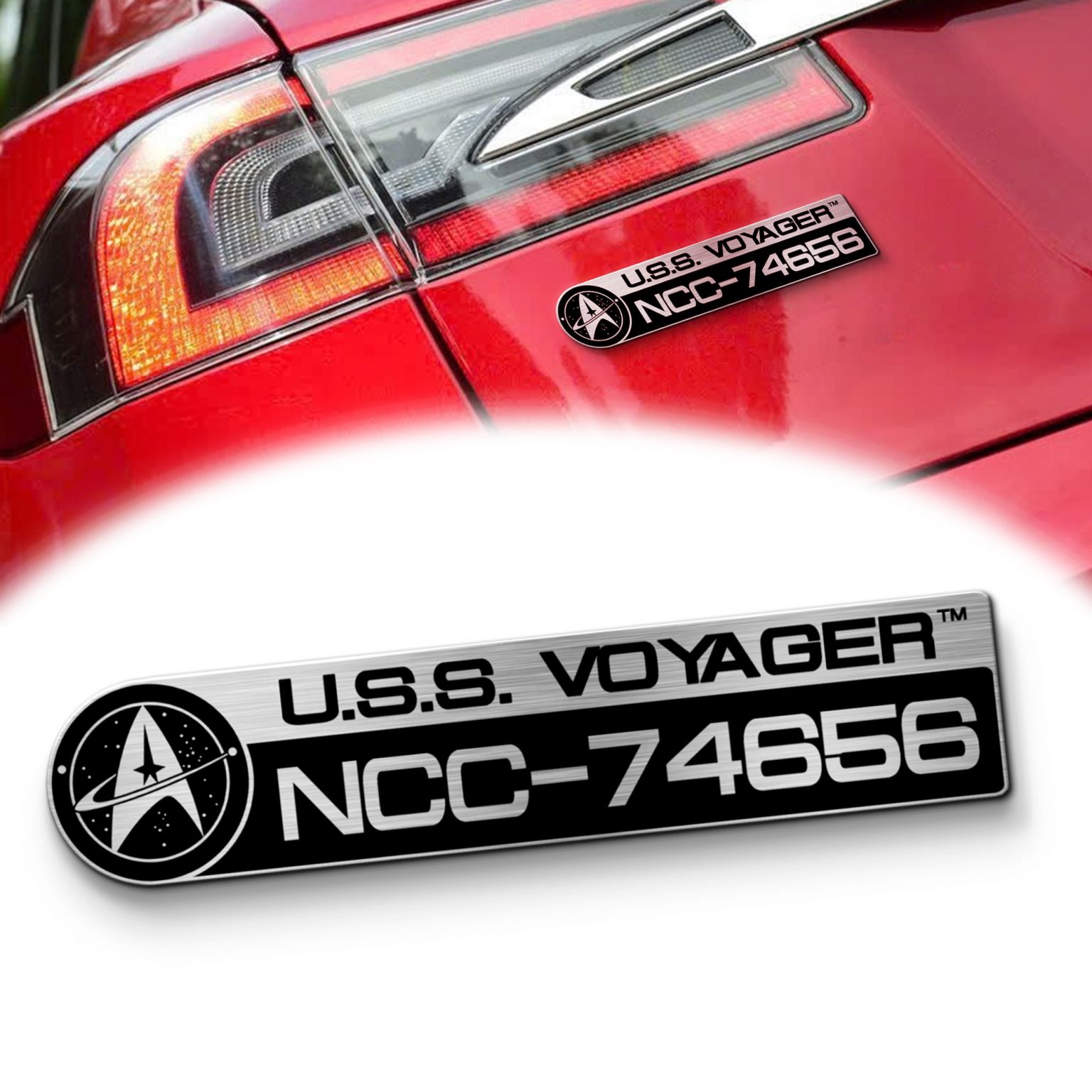 Star Trek U.S.S. Voyager Laser Engraved Car Badge – BohoPride