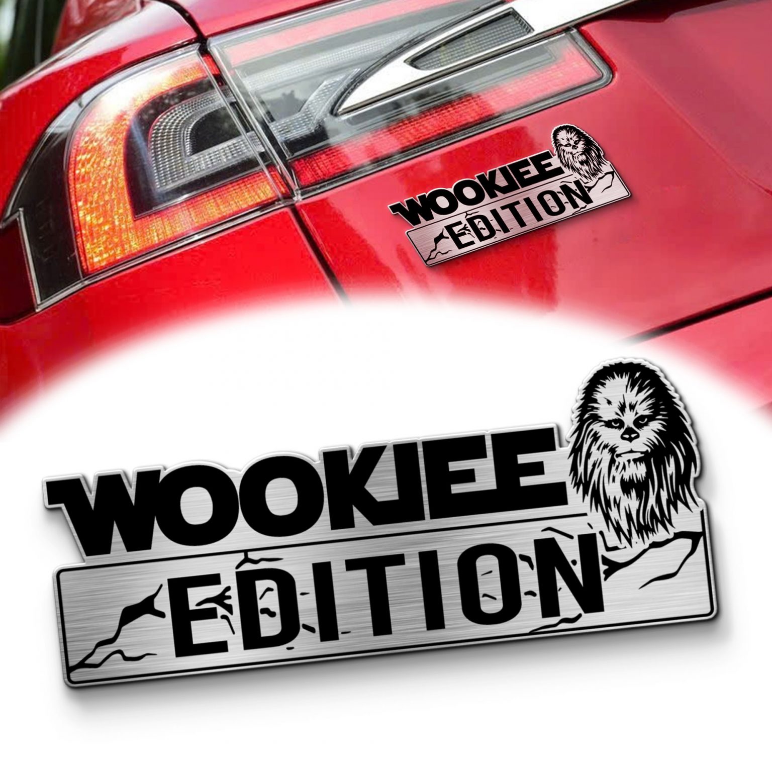 Wookiee Edition Laser-Engraved Car Badge – BohoPride