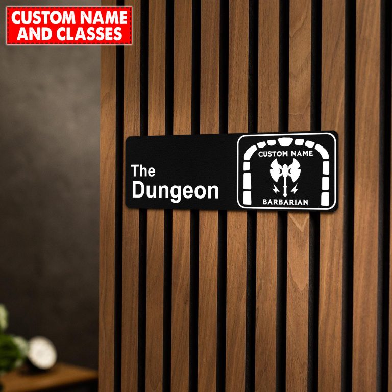 Personalized Dungeons & Dragons Door Sign – BohoPride