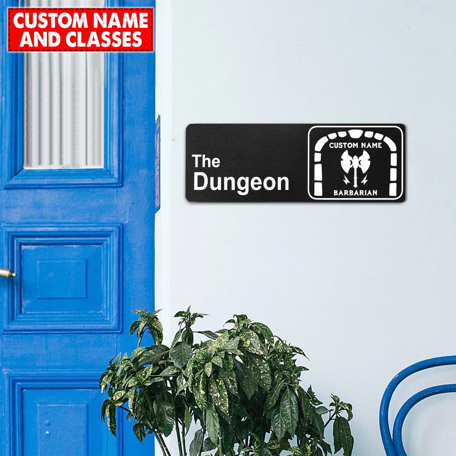 Personalized Dungeons & Dragons Door Sign – BohoPride