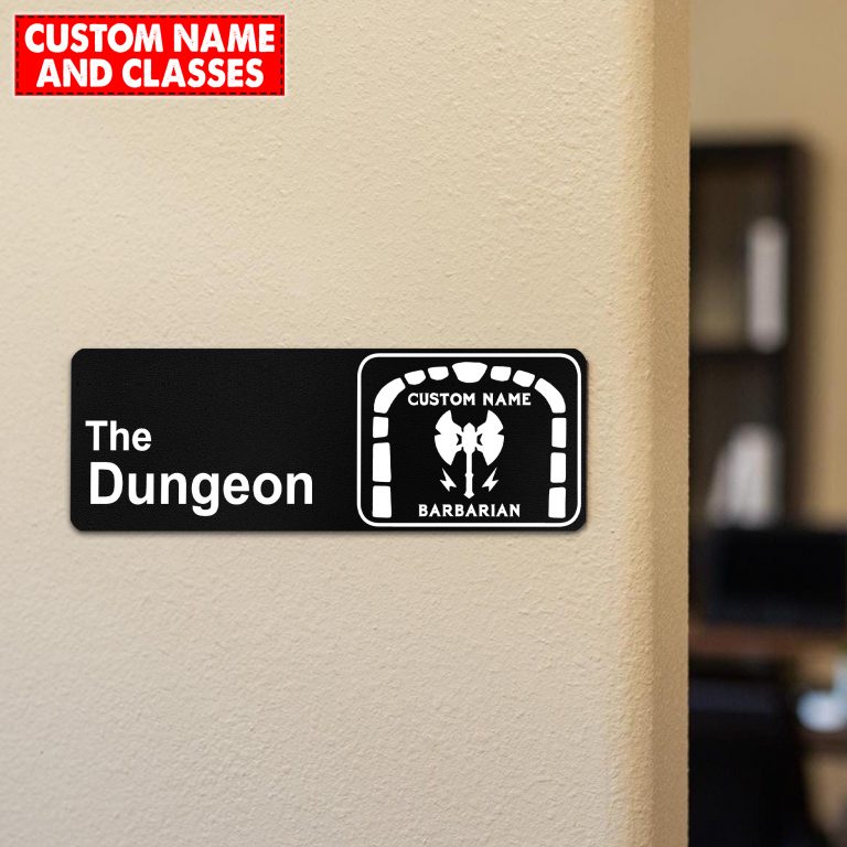 Personalized Dungeons & Dragons Door Sign – BohoPride