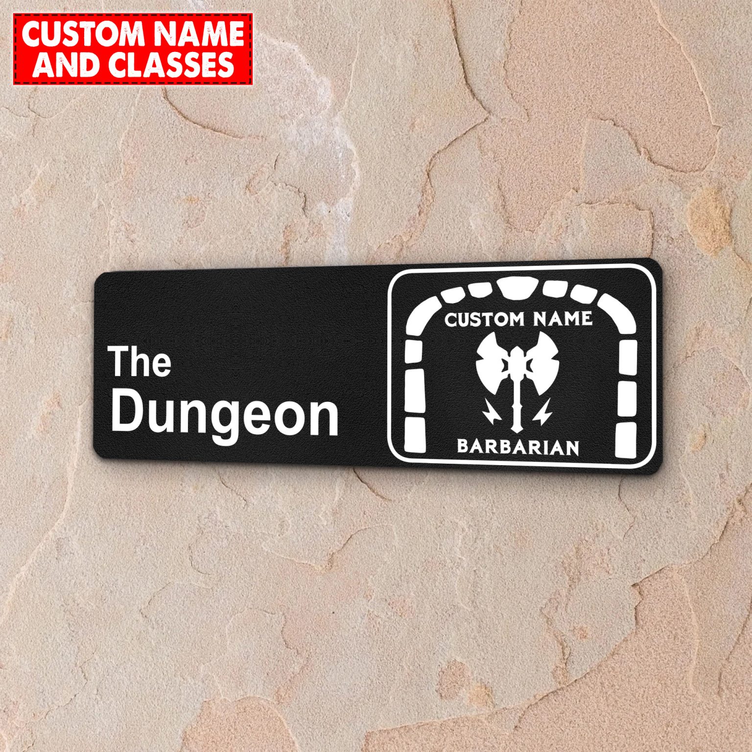 Personalized Dungeons & Dragons Door Sign – BohoPride